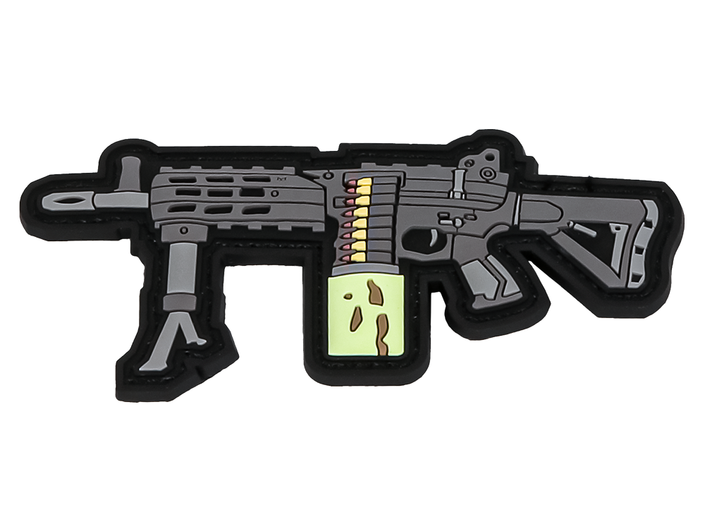 G&G ARMAMENTのPVCパッチLMGブラックは高品質のアクセサリーで、B2Bパートナーに最適です